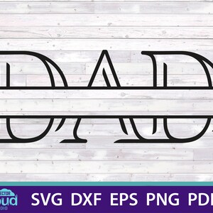 Dad Split Monogram Svg. Dad Svg Design With Kids Names for Cricut ...