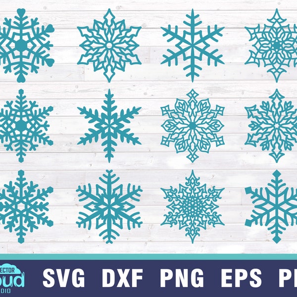 Snowflakes Svg - Etsy