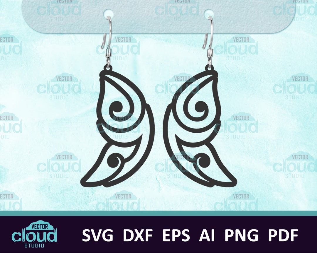Earring Svg Butterfly Wings Earring Template Earrings Svg - Etsy