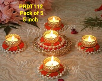 Indian Diwali Decoration Floral Rangoli Mat Tealight Candle - Etsy