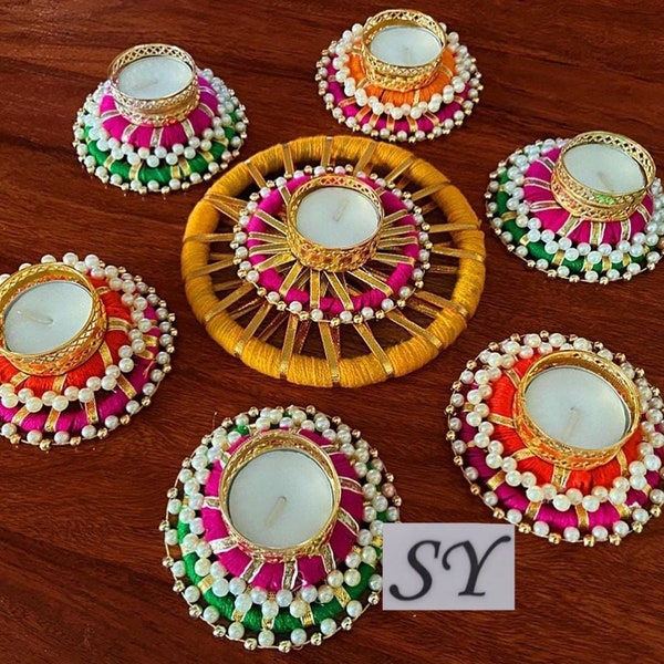 Indian Diya Centerpieces - Etsy