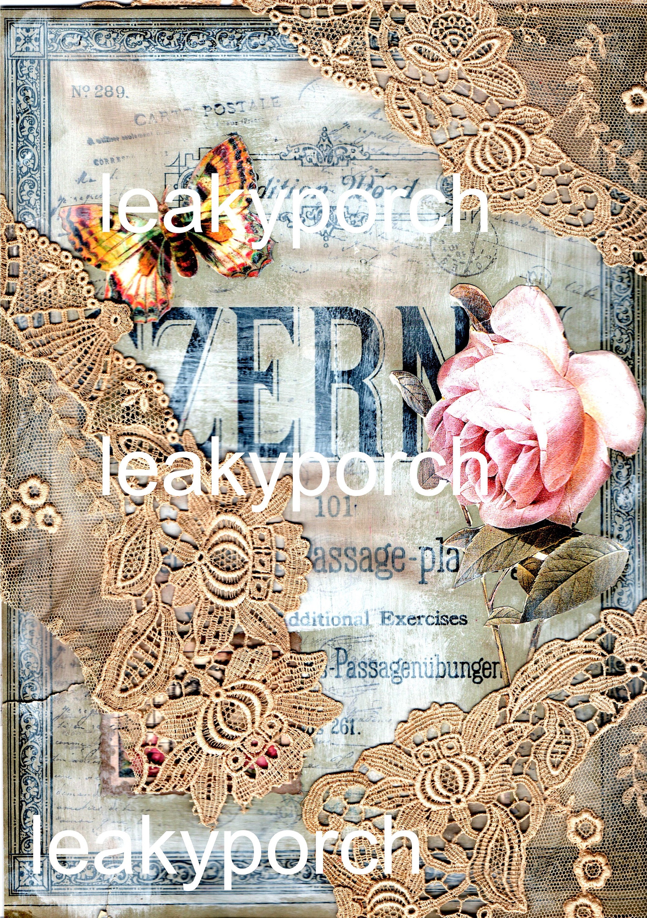 12 Digital and Tear Collage Sheets - Etsy