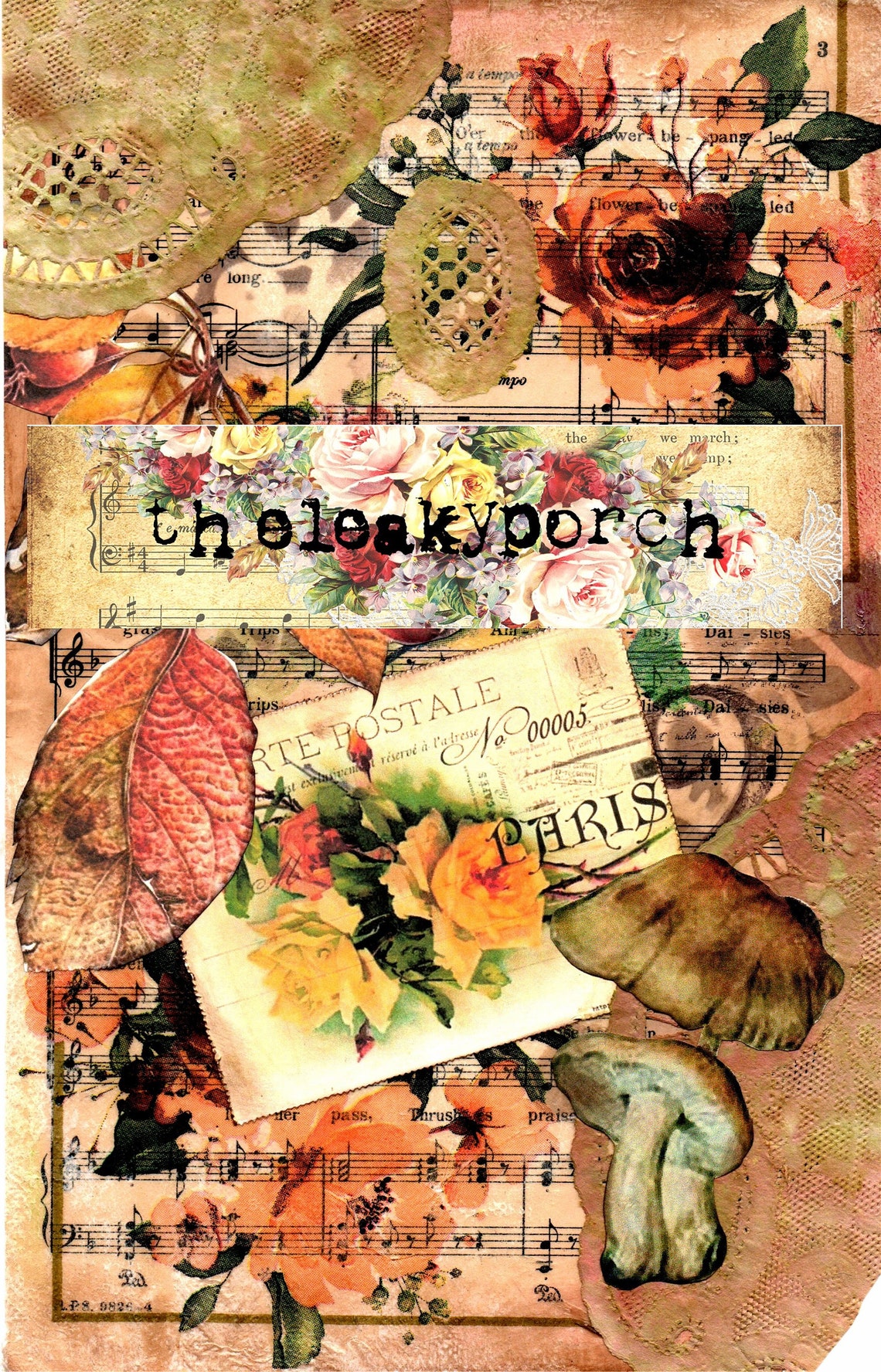 12 Digital and Tear Collage Sheets - Etsy