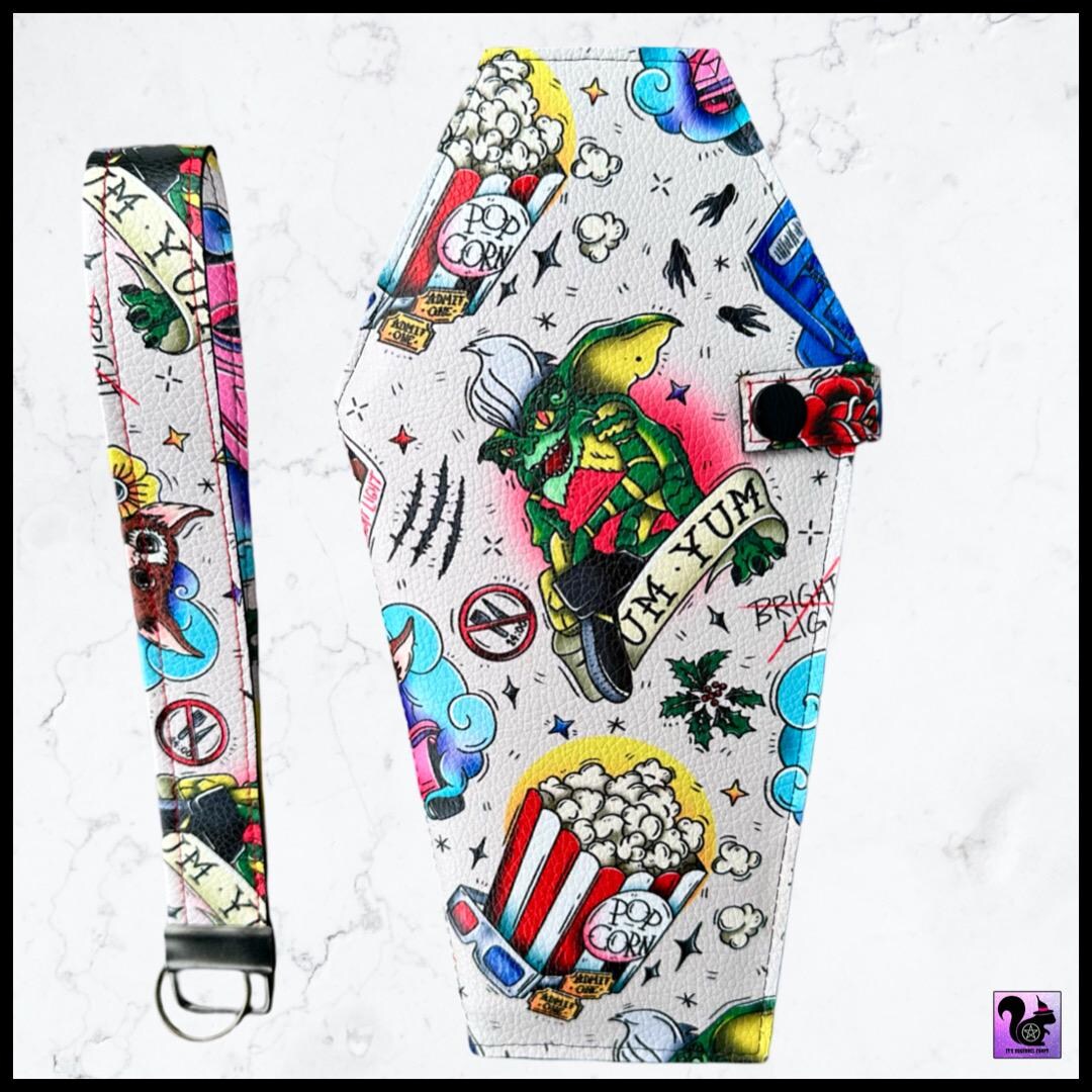 Midnight Muncher Monsters Coffin Shaped Bifold Wallet With Wristlet ...