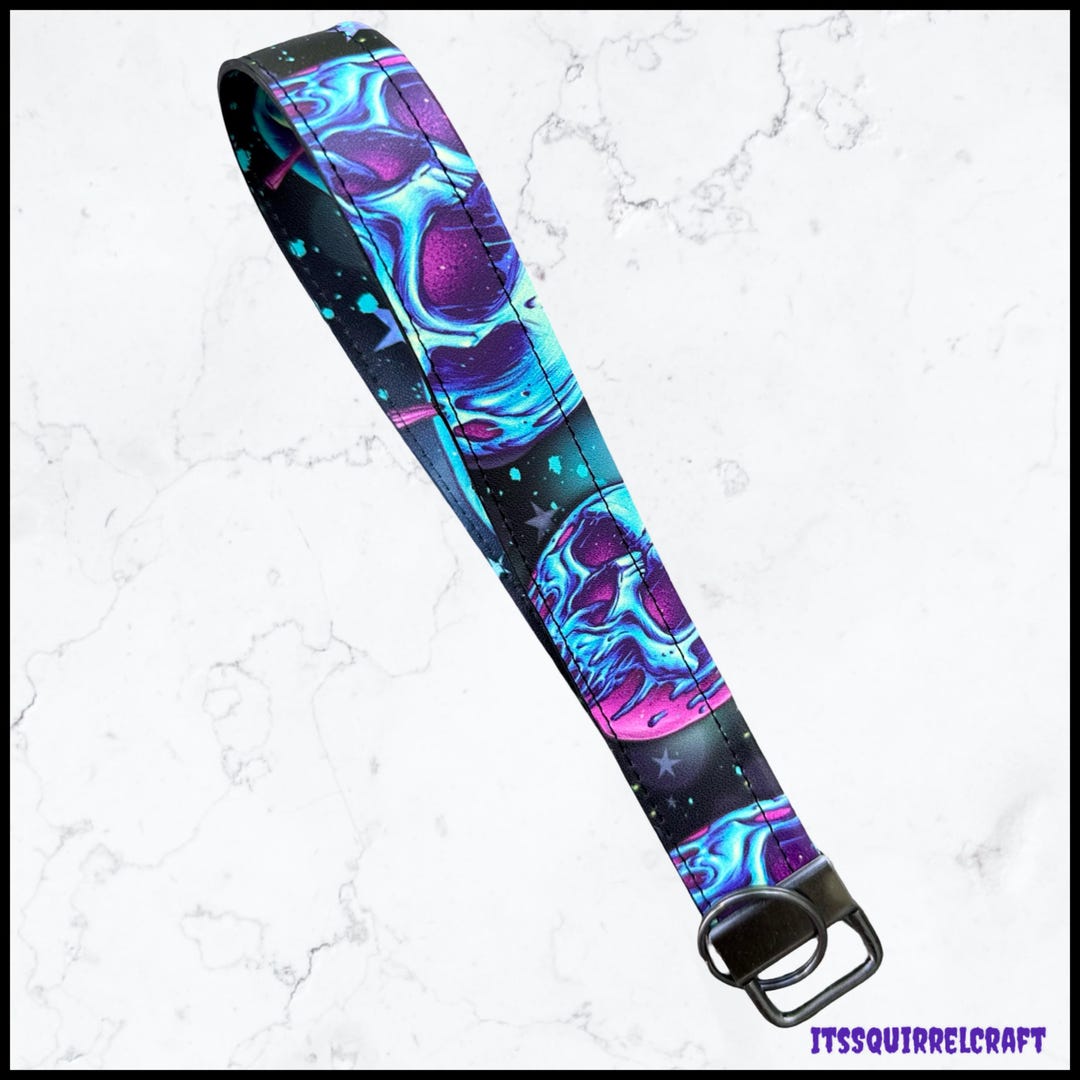 Galaxy Poison Apple Keychain Wrist Strap - Etsy