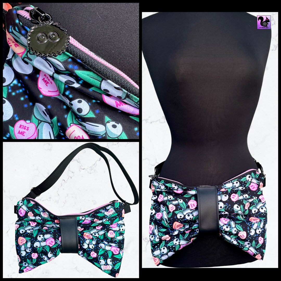 Candy Hearts Kodama Forest Spirit Bow Fanny Pack, Crossbody or Shoulder ...
