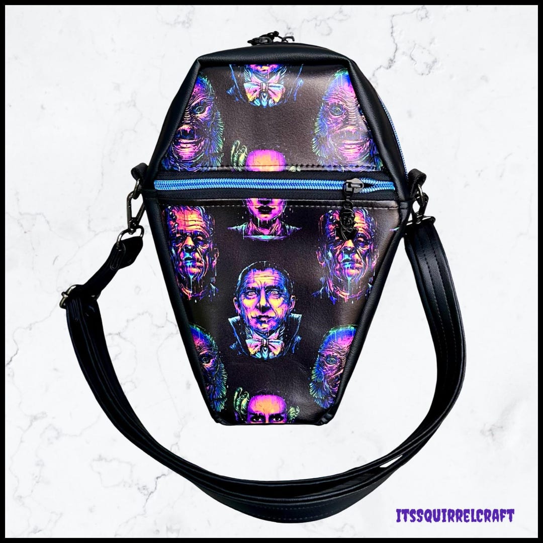 Trippy Drippy Monsters Regular Coffin Crossbody or Shoulder Bag Purse ...