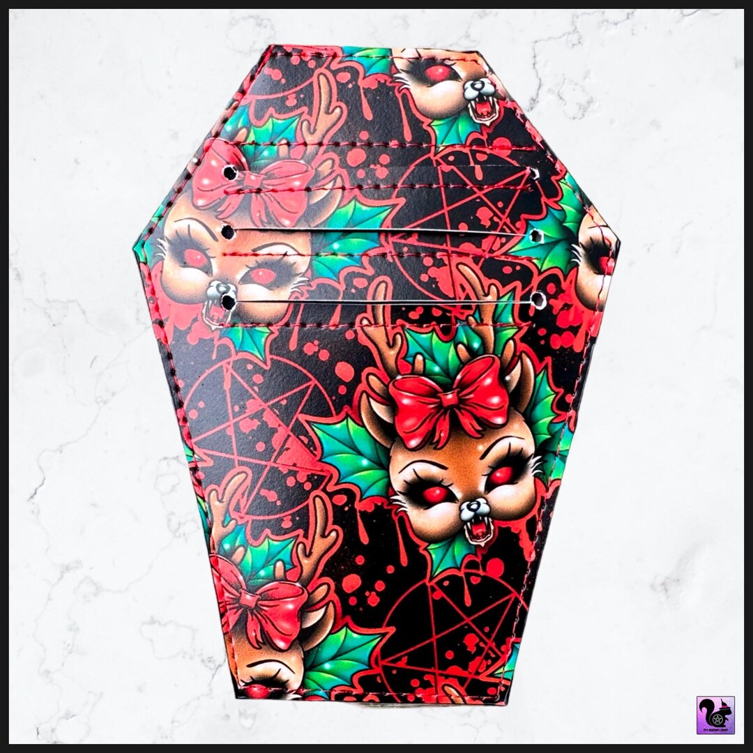 Holiday Horrors Single Panel Mini Coffin Cardholder - Etsy