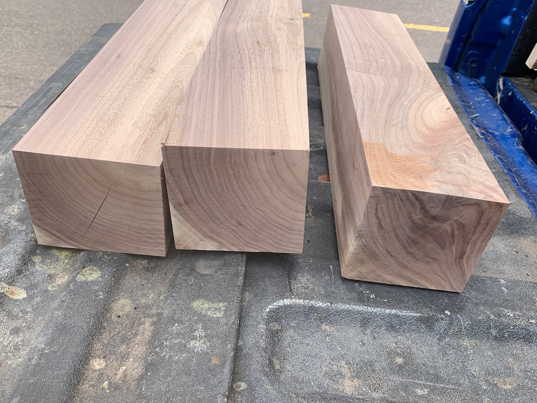 Black Walnut Stock 4x4 Solid 17 5/8 Inches Long Rough Stock - Etsy