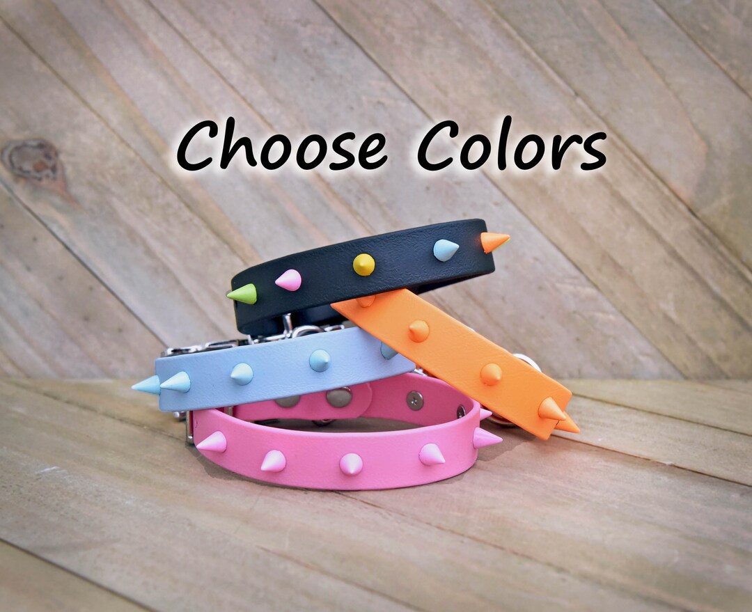 Biothane® Spike Collar 3/4'' Wide-choose Color and Size - Etsy