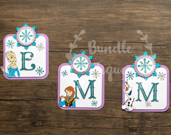 Frozen Banner Party Decorations, Frozen 2 Name Banner, Frozen Cake ...