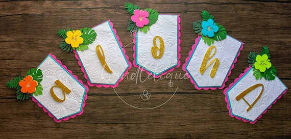 Luau Party Decorations Hawaiian Banner Aloha Theme High Chair - Etsy