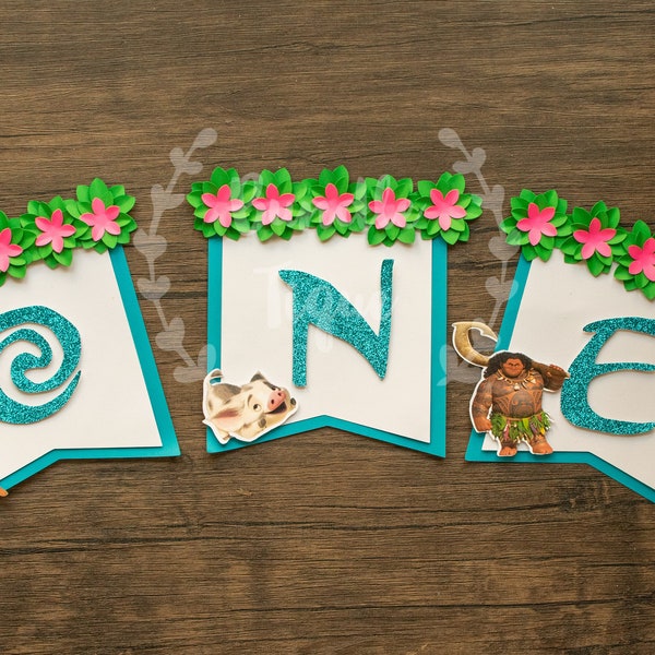 Moana Birthday Banner - Etsy