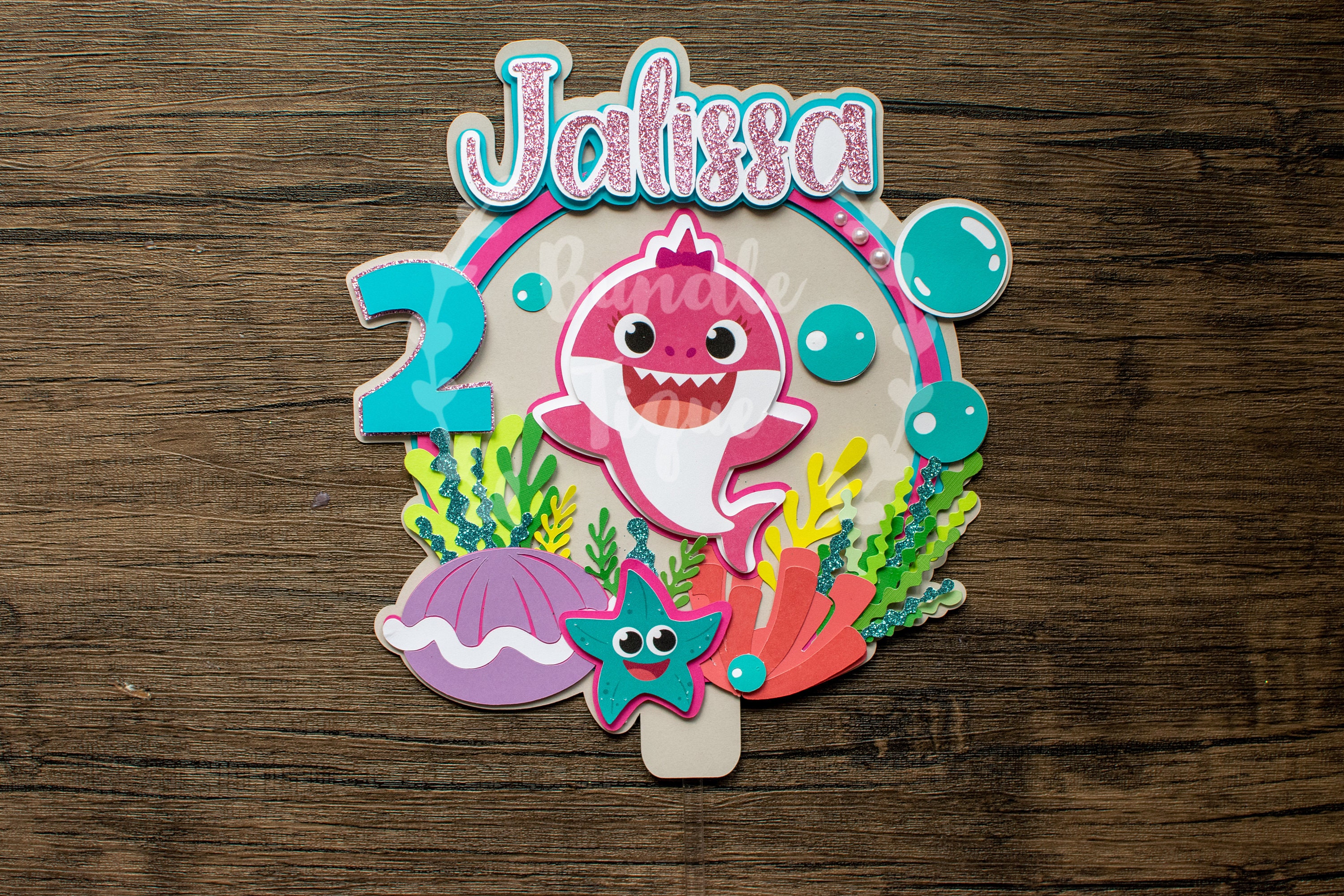 Baby Shark Cake Topper Baby Shark Birthday Party Decorations - Etsy
