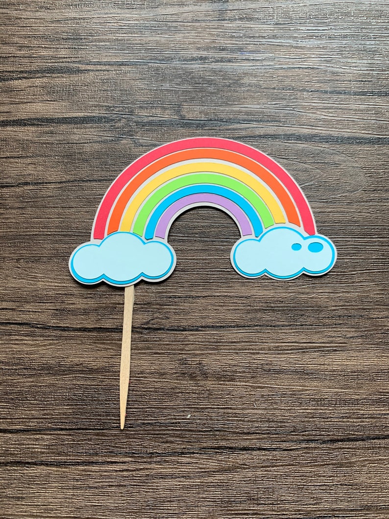 Rainbow Birthday Decoration Bundle Colorful Rainbow Party - Etsy