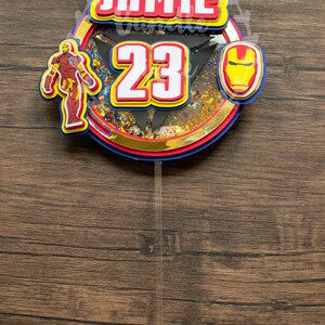 Iron Man Cake Topper, Avengers Birthday Party, Marvel Iron Man Birthday ...