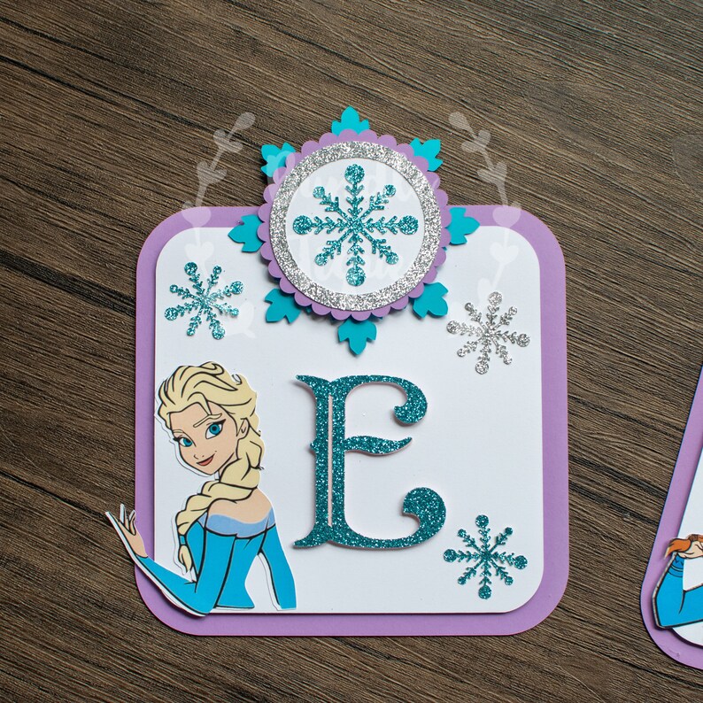 Frozen Banner Party Decorations Frozen 2 Name Banner Frozen | Etsy