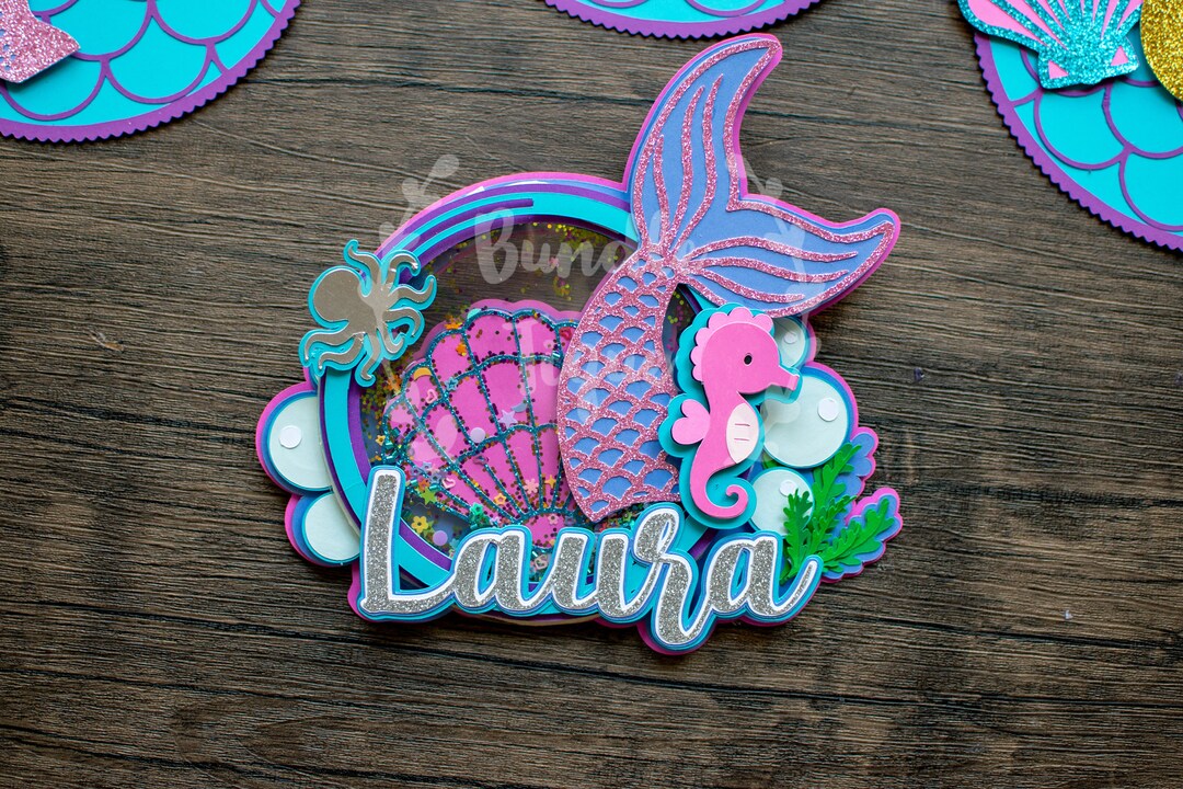 Mermaid Cake Topper, Mermaid Party Decorations, Mermaid Birthday Party ...