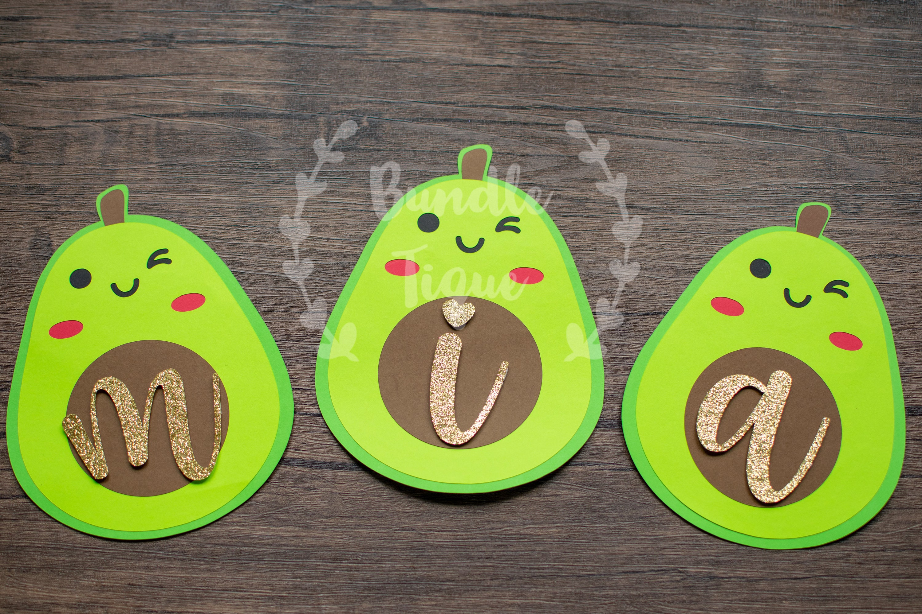 Avocado Birthday Party Bundle Custom Avocado Banner | Etsy
