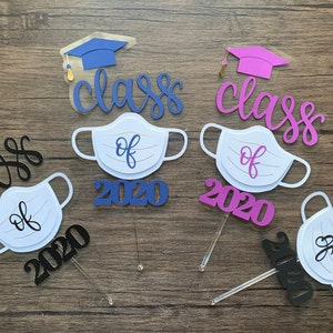 Graduation Face Mask Cake Topper, Graduation Cake Topper Class of 2021 ...