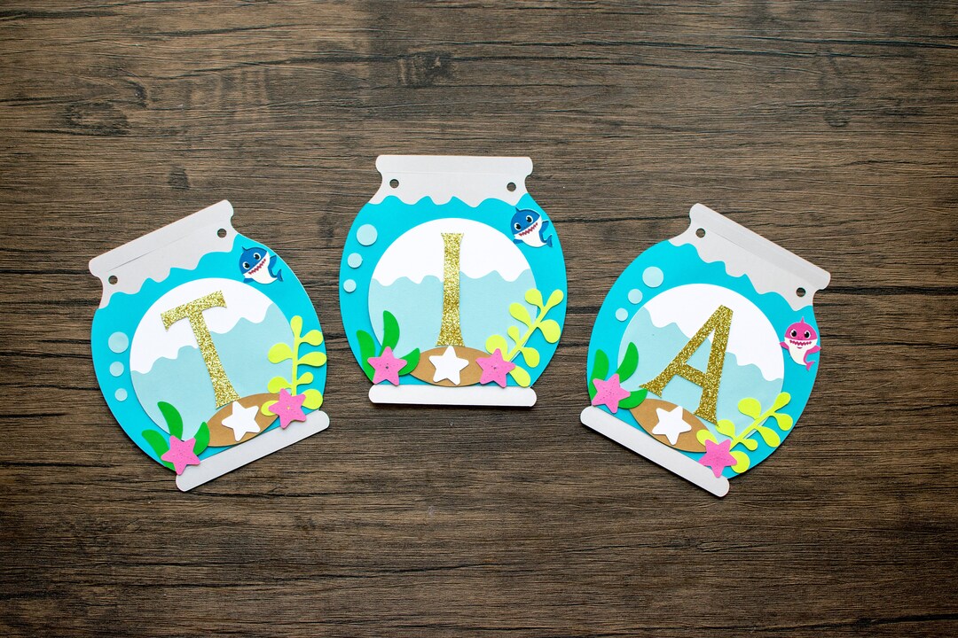 Baby Shark Theme Birthday Decoration Bundle Ocean Birthday - Etsy