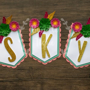 Luau Hawaiian Banner , Aloha Theme High Chair Banner,flower Party, Boho ...