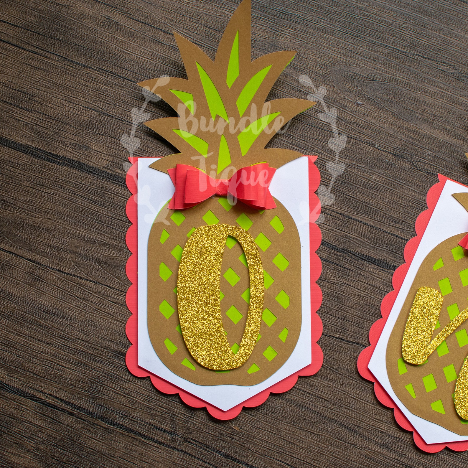 Pineapple Cake Topper Pineapple Party Decorations Bundle - Etsy