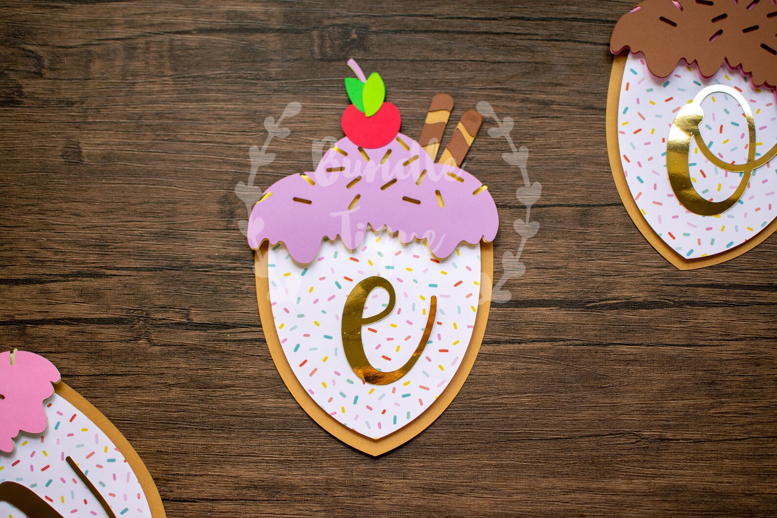 Ice Cream Banner Ice Cream Birthday Party Decorations Ice | Etsy