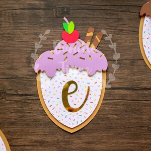 Ice Cream Banner, Ice Cream Birthday Party Decorations, Ice Cream Party ...