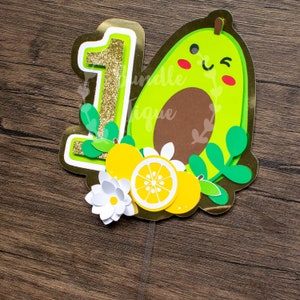 Avocado Birthday Banner, Avocado Cake Topper, Guacamole Birthday ...