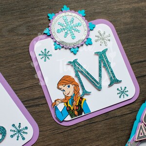 Elsa Cake Topper Frozen Banner, Frozen 2 Name Cake Topper, Frozen ...