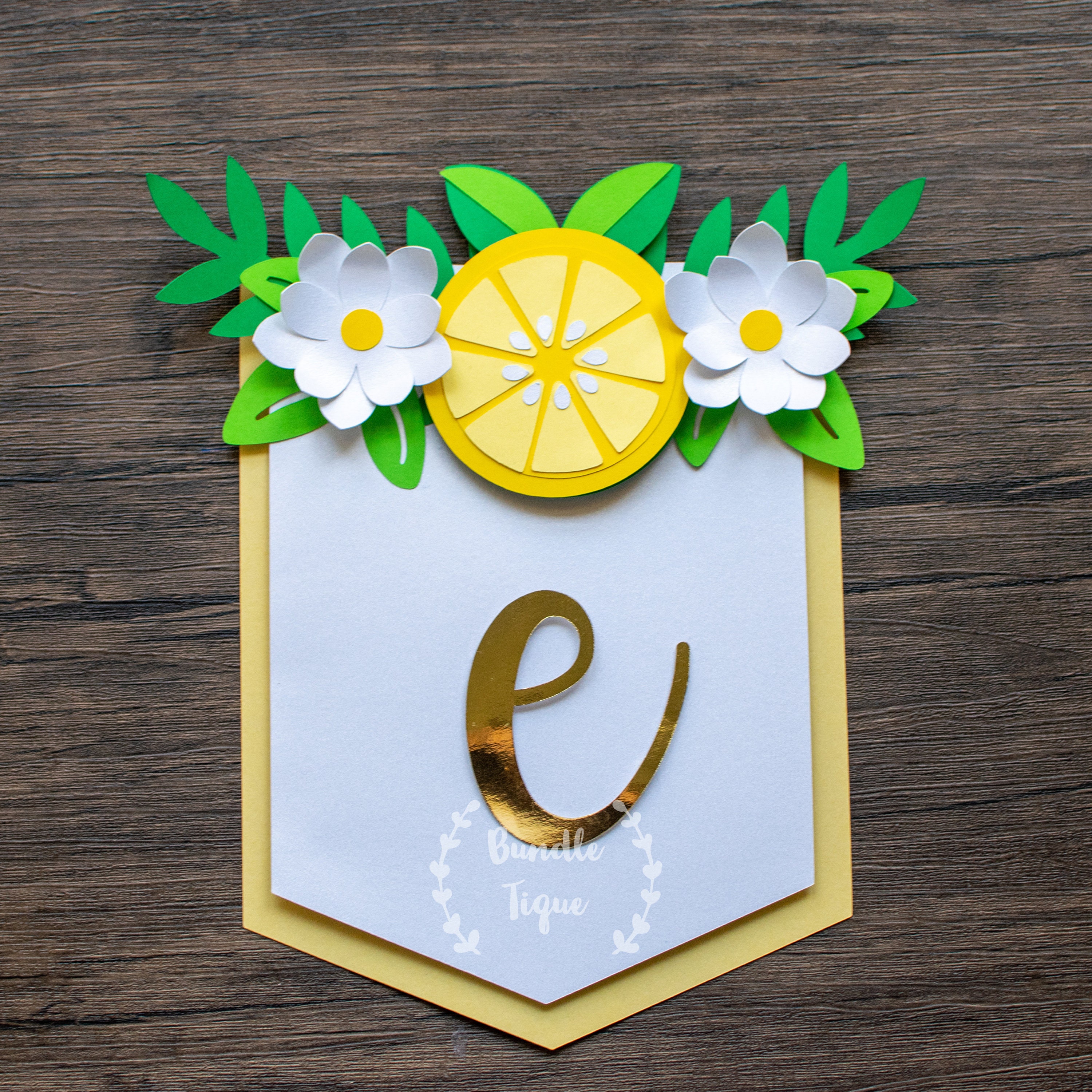 Lemonade Banner Lemon Cake Topper Lemon Decoration Bundle | Etsy