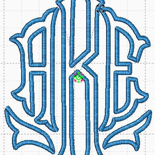 Louise Applique Monogram Alphabet - Etsy
