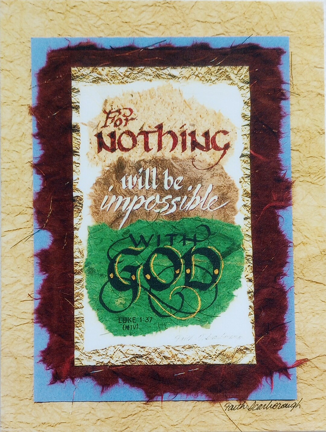 Nothing Will Be Impossible Calligraphy - Etsy