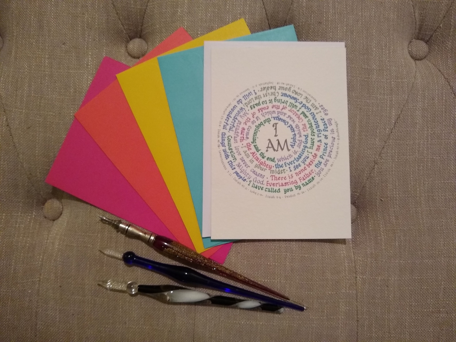 I Am Alpha and Omega is Calligraphy of Portions of 13 Bible Verses - Etsy