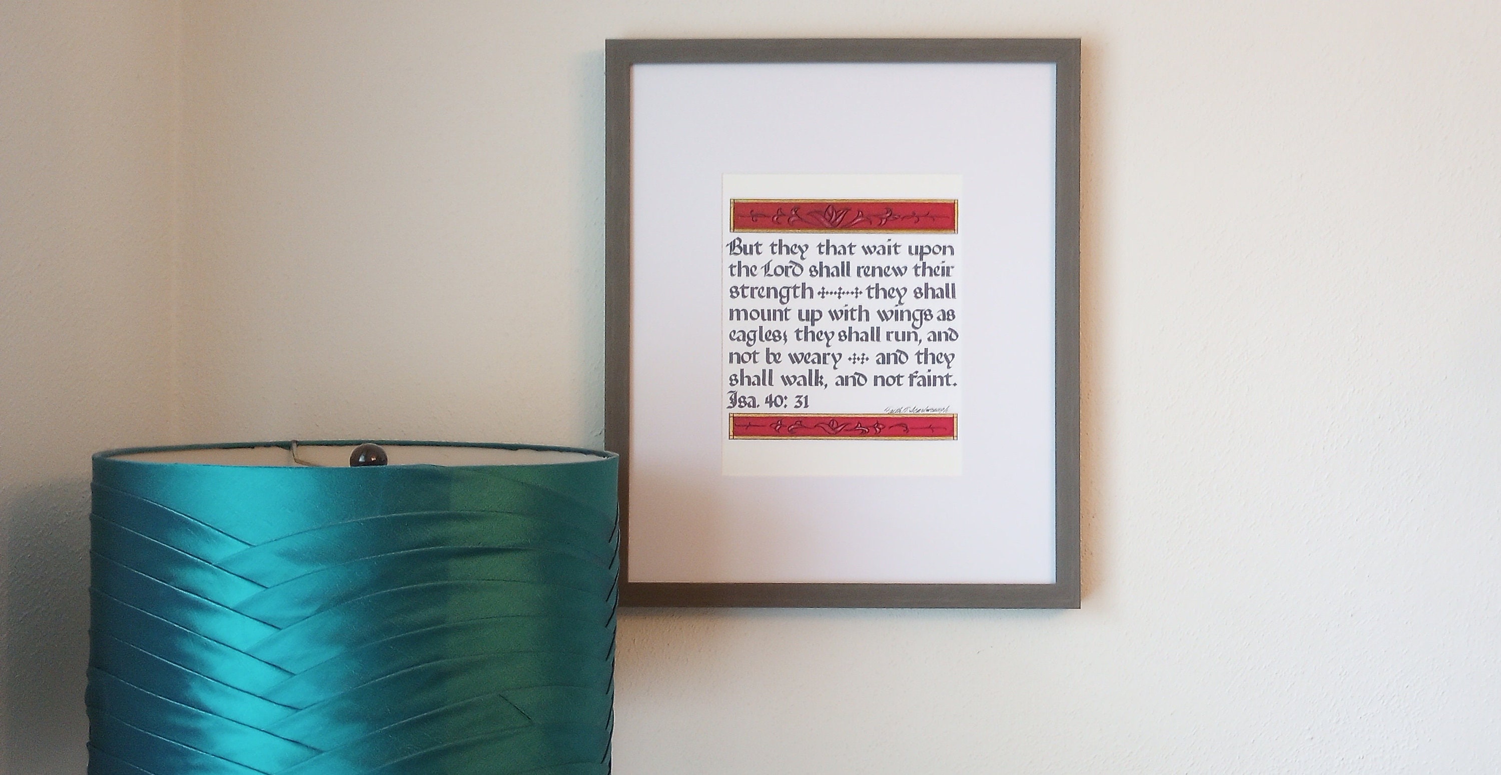 But They That Wait Upon the Lord Calligraphy of Isaiah 40:31 - Etsy