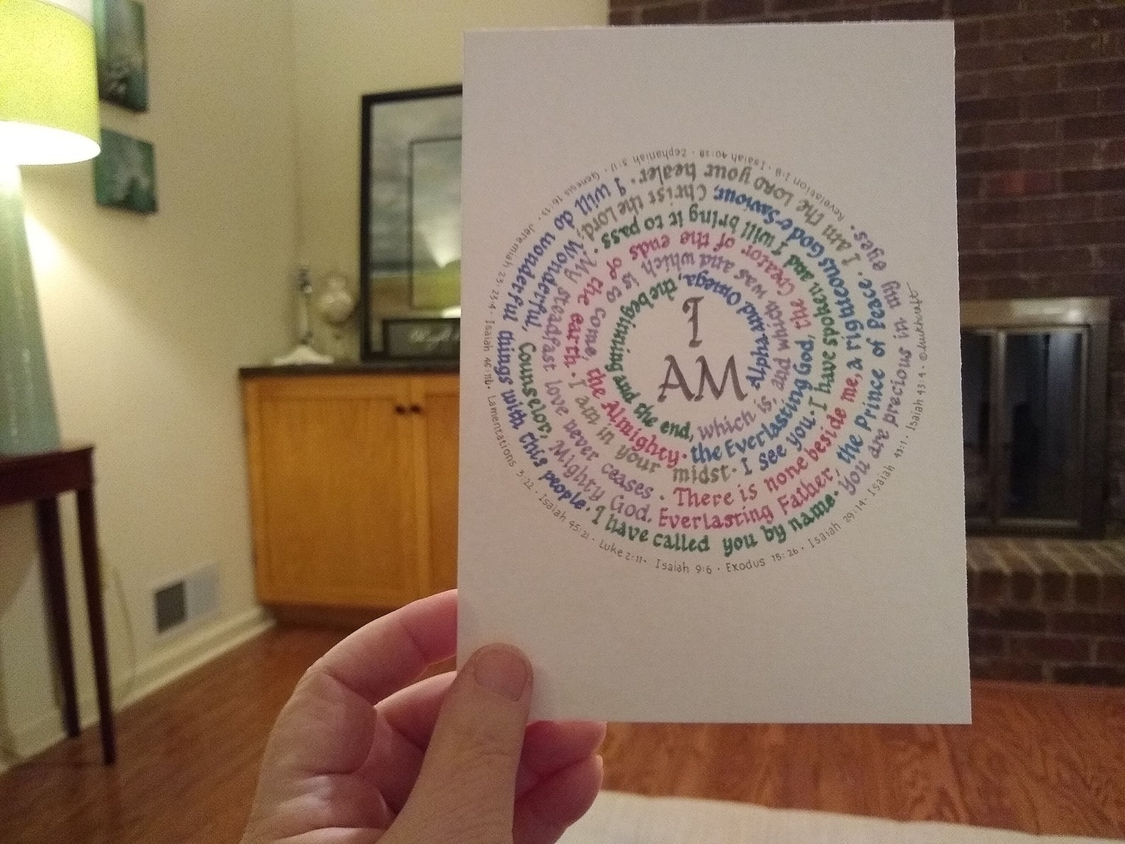 I Am Alpha and Omega is Calligraphy of Portions of 13 Bible Verses - Etsy