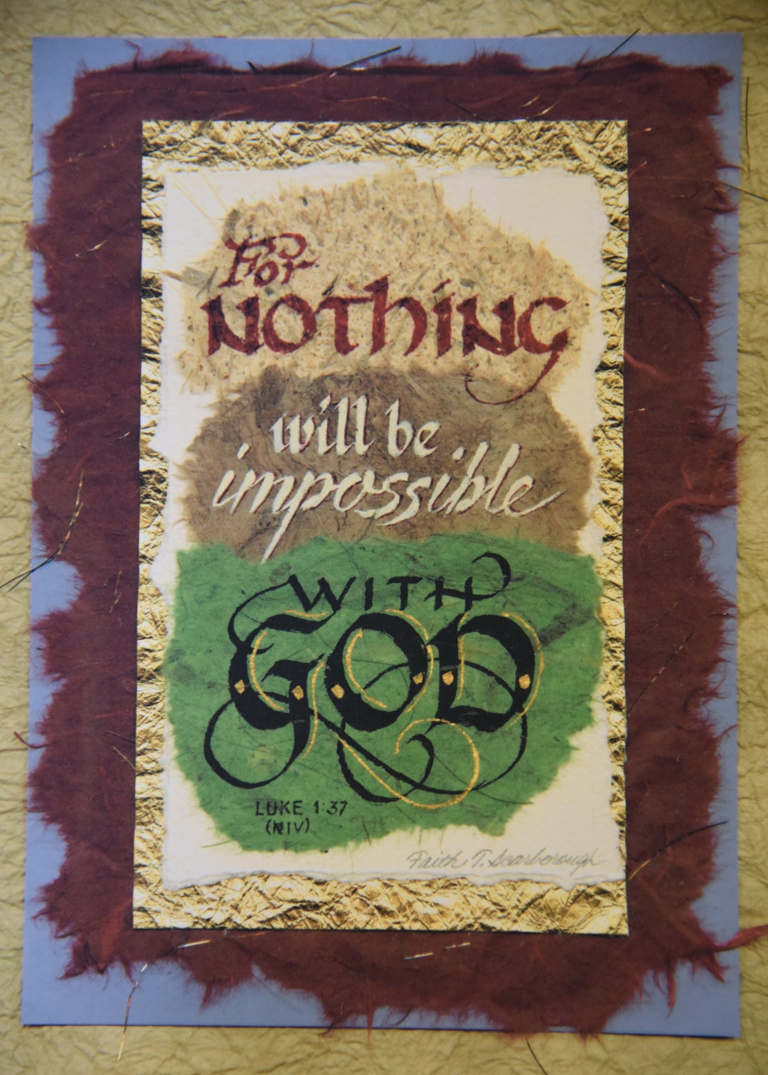 Nothing Will Be Impossible Calligraphy - Etsy