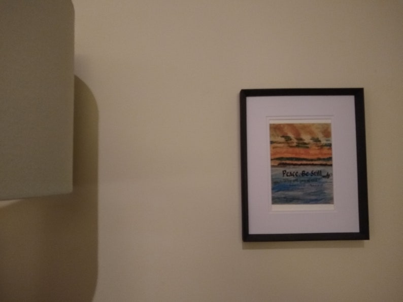 Peace Be Still Calligraphy of Mark4:39-40 - Etsy