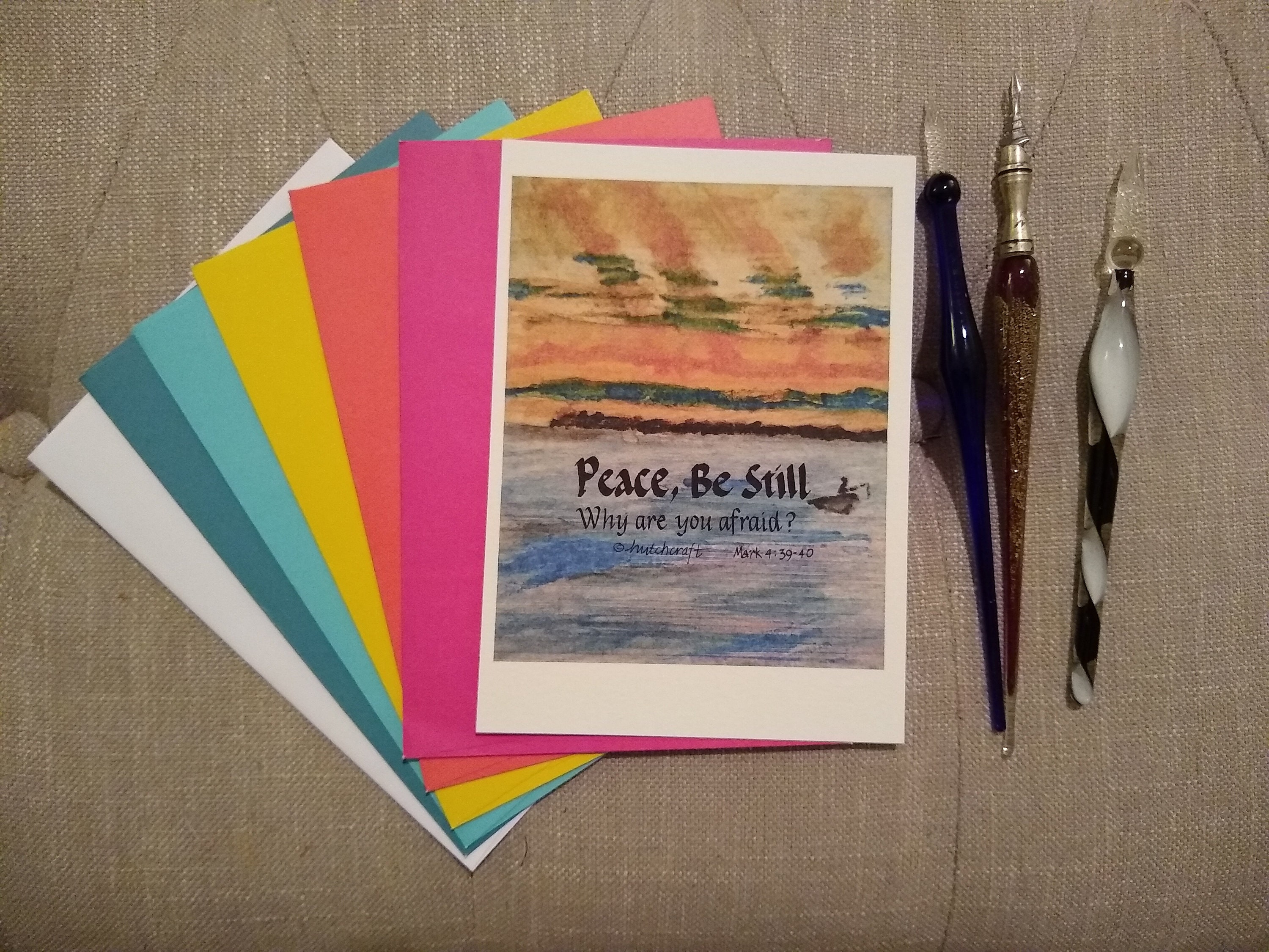 Peace Be Still Calligraphy of Mark4:39-40 - Etsy