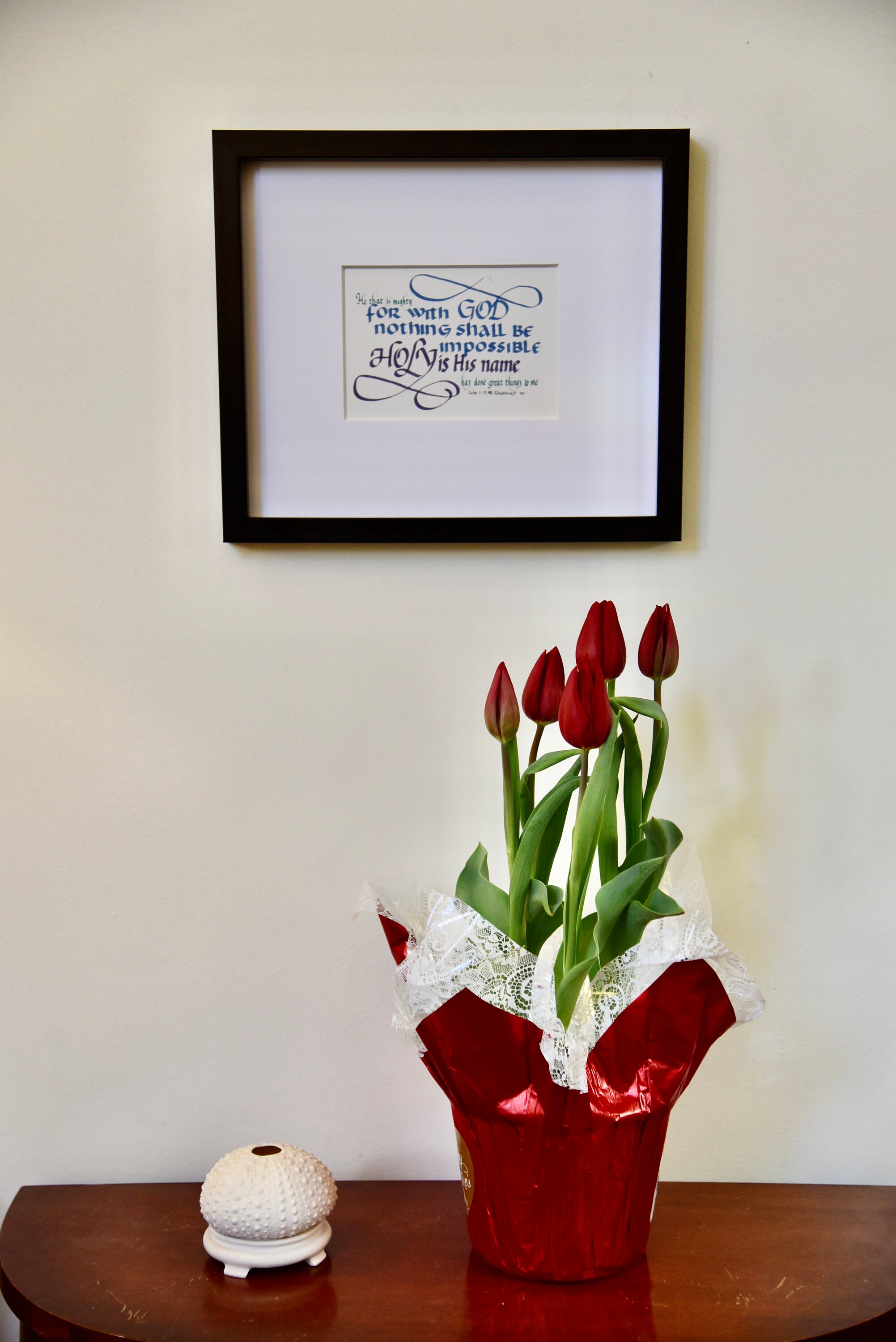 Nothing is Impossible Calligraphy of Luke 1:37, 49 - Etsy