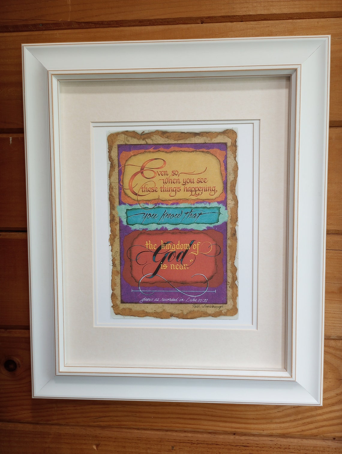 The Kingdom of God is Near Calligraphy of Luke 21:31 - Etsy