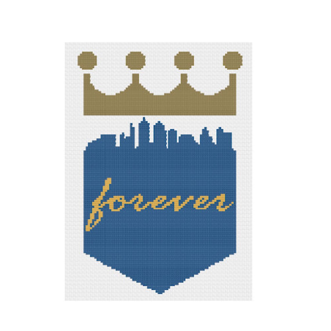 Kansas City Skyline - Forever Royal Cross Stitch Pattern - Etsy