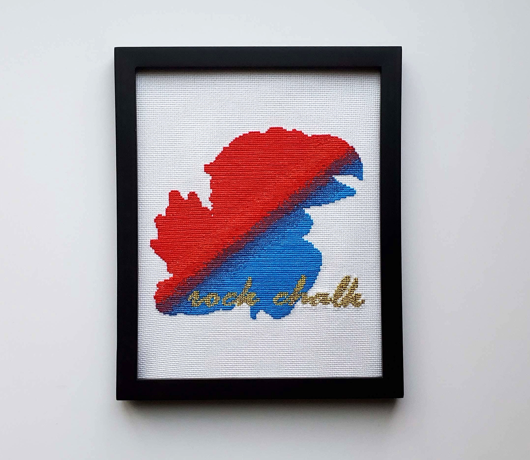 Rock Chalk Jayhawk Cross Stitch Pattern - Etsy