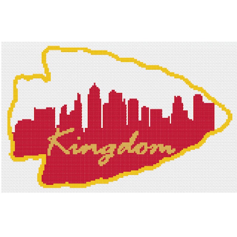 Kansas City Skyline - Chiefs Kingdom Cross Stitch Pattern - Etsy
