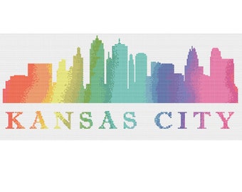 Kansas City Skyline - Forever Royal Cross Stitch Pattern - Etsy