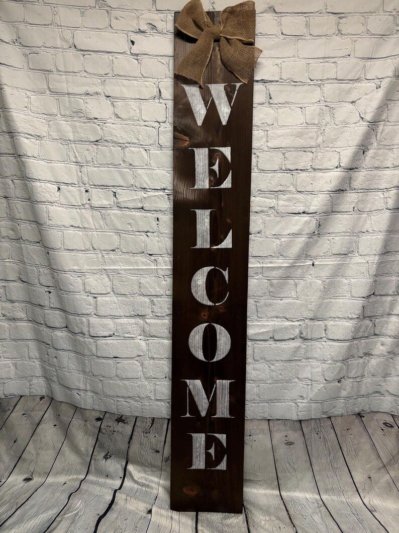 5ft Welcome Sign /porch Leaner - Etsy