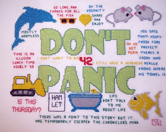 Babel Fish Cross Stitch Pattern Hitchhiker's Guide to the Galaxy - Etsy