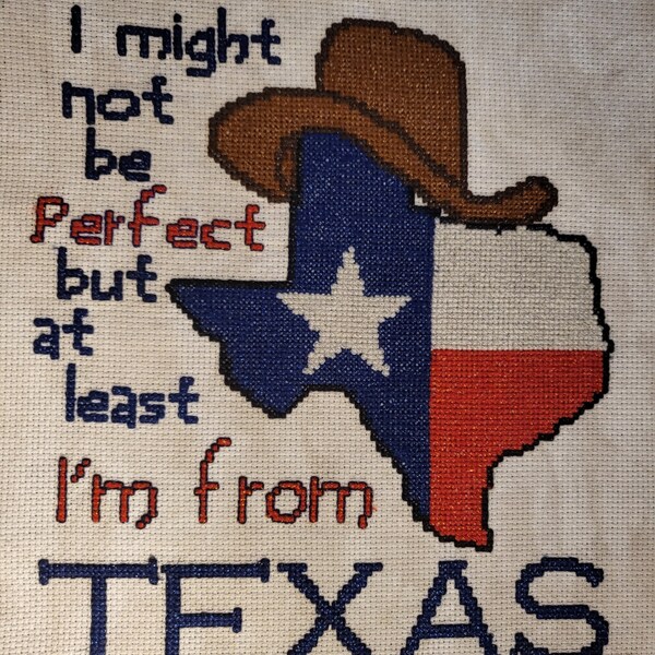 Texas Cross Stitch - Etsy