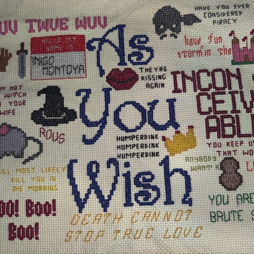 The Princess Bride Cross Stitch Pattern // First Edition Book | Etsy